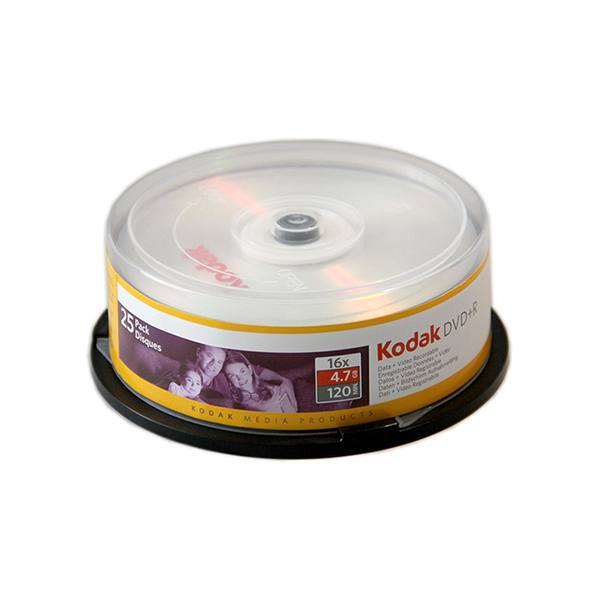 DVD+R KODAK Bobinë me 25 Copë